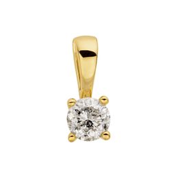 OROLINO Anh&auml;nger 585/- Gelbgold Brill. 0,25ct. wei&szlig;