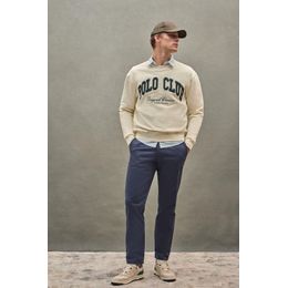 Sweatshirt ecru im Loose Fit Established 2012 Polo Club