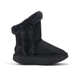 Australia Luxe Penny Black Ankle Boots