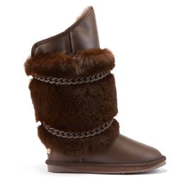 Australia Luxe Atilla II Gebrannte Kniehohe Stiefel