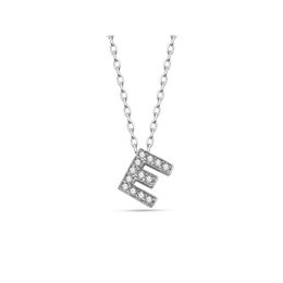dKeniz Anh&auml;nger mit Kette Buchstabe E 925/- Sterling Silber