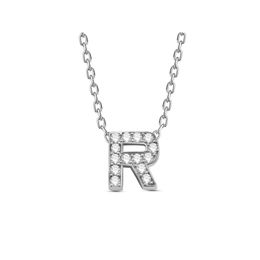 dKeniz Anh&auml;nger mit Kette Buchstabe R 925/- Sterling Silber