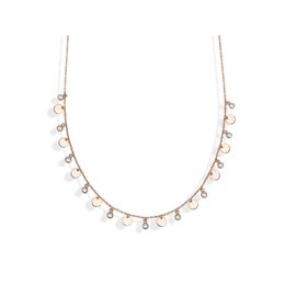 dKeniz Anh&auml;nger mit Kette 925/- Sterling Silber ros&eacute;vergoldet Fundament Silberkette