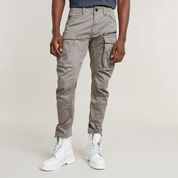 G-Star Raw Cargohose G-STAR "Rovic Zip 3D Tapered Pant", Damen, Gr. 30, L&auml;nge 34, grau (elephant skin), Web, Obermaterial: 97% Baumwolle, 3% Elasthan, unifarben, normal lang, Hosen Cargohose, Tapered Fit