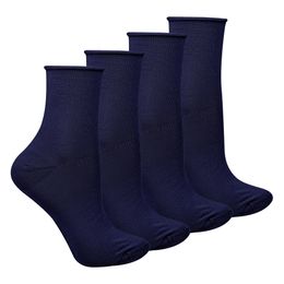 4 Paar Damen Bambus Sensory Socken - Weiche Nahtlose Komfort-Socken f&uuml;r den ganzen Tag