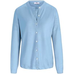 Peter Hahn - Twinset aus 100% Schurwolle Pure Tasmanian Wool, blau, Gr. 52 / XXL - Schurwolle