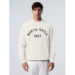 North Sails Kapuzenpullover Hoodie mit gesticktem Schriftzug
