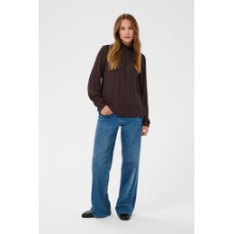 Kaffe Langarm-Bluse Trine Langarm-Bluse Regular fit dark brown