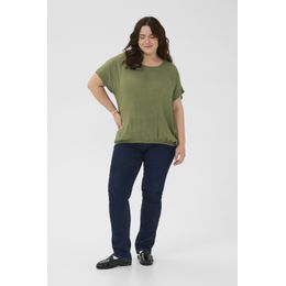 Kaffe Kurzarm-Bluse KCami Kurzarm-Bluse Loose fit green