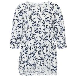 Emilia Lay - Bluse mit 3/4-Arm, weiss, Gr. 52 / XXL
