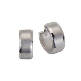 ZEEme Stainless Steel Klappcreolen Edelstahl matt &Oslash; 16mm