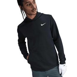Nike - "Therma Flex" Kapuzenpullover f&uuml;r Herren, Dri-FIT, Emblem (Schwarz/Wei&szlig;)