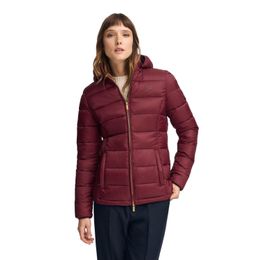 Jacke Cara Ultralight granatrot mit Polo Club-Logo