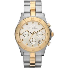 Stilvolle Marc Jacobs MBM3177 Damenuhr - zweifarbiger Edelstahl