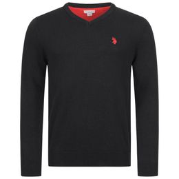 U.S. Polo Assn. Herren V-Neck Pullover Classic Fit aus Baumwollmix