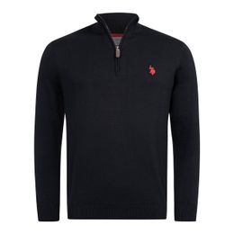 U.S. Polo Assn. Herren Half-Zip Strickpullover USKnooxx aus Baumwollmix