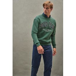 Sweatshirt flaschengr&uuml;n im Loose Fit Established 2012 Polo Club