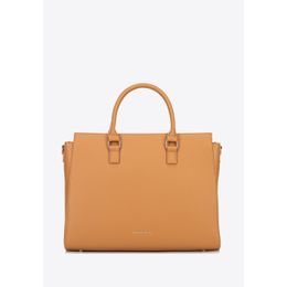 Wittchen Damen-Laptoptasche, 17 Zoll, Hellbraun, Kunstleder, &Ouml;ko-Leder