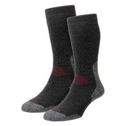 M&auml;nner Wander- und Walking-Wollsocken, vollst&auml;ndig gepolstert, schwergewichtig mit Fu&szlig;gew&ouml;lbeunterst&uuml;tzung