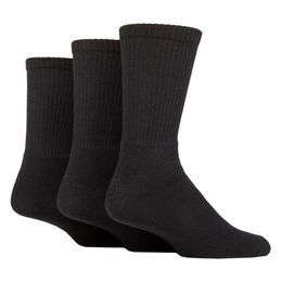 3er Pack Herren Einfarbige Crew Sportstr&uuml;mpfe - Weiche Baumwolle Alltags-Sportsocken
