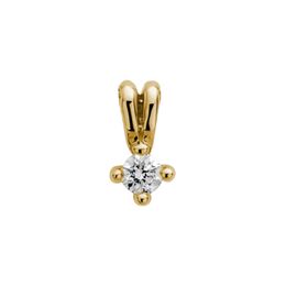 Lyomi Anh&auml;nger 585/- Gelbgold 1 synth. Diam. 0,15 ct.