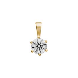 Lyomi Anh&auml;nger 585/- Gelbgold 1 synth. Diam. 0,75 ct.
