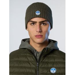 North Sails Beanie Gerippter Strick mit Fleecefutter