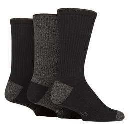 3 Paar Herren Wasserabweisende Mittelschwere Outdoor-Socken f&uuml;r Wandern & Spazierengehen