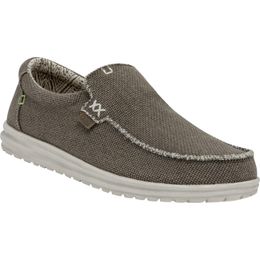 HEYDUDE Mikka Geflochtene Textil Herren Fossil Slipper