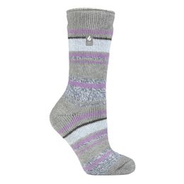 Heat Holders W&auml;rmehalter - Damen Thermosocken f&uuml;r den Winter | Outdoor & Indoor Socken | Kuschelig & Flauschig | Geschenke f&uuml;r Frauen - Grau (Palma)