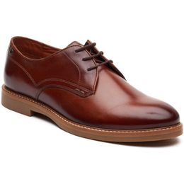 Base London Strand Schn&uuml;rschuhe aus Leder f&uuml;r M&auml;nner in verbranntem Tan