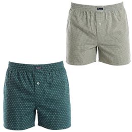 Packung mit 2 essential Baumwoll-Herrenboxershorts mit elastischem Bund A0100
