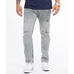 Rock Creek Jeans Straight Leg Grau