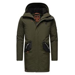 Stone Harbour Herren Winterjacke Ragaan mit Teddyfell & Kapuze