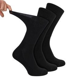 3er-Pack Herren Diabetikersportstr&uuml;mpfe | Atmungsaktive, nicht einschneidende Komfortsocken