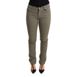 Ermanno Scervino Olivengr&uuml;ne Baumwoll-Stretch-Jeans