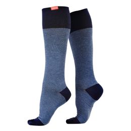 VIM&VIGR - Baumwollsocken mit abgestufter Kompression 30-40 mmhg f&uuml;r M&auml;nner und Frauen - Navy