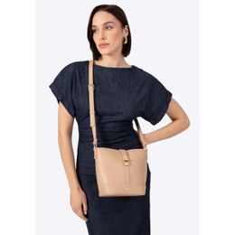 Wittchen Damen-Beuteltasche aus beigefarbenem Kunstleder