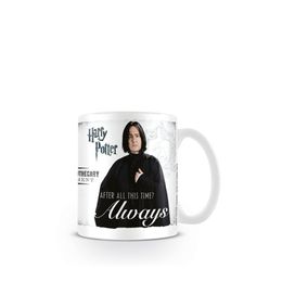 Harry Potter - Kaffeebecher "Always" (Wei&szlig;/Grau/Schwarz)