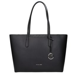 Michael Kors Schwarze Stoff Schultertasche