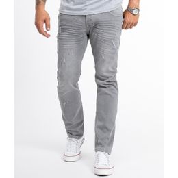 Rock Creek Jeans Straight Cut Grau