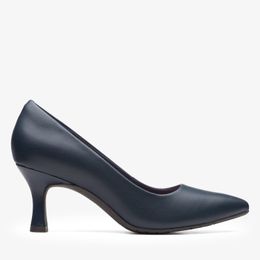 Clarks Kataleyna Gem Navy Leder Schuhe