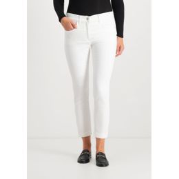 Twigie Shape-On Skinny Jeans mit Kn&ouml;chelschnitt | Optisches Wei&szlig;