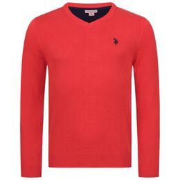 U.S. Polo Assn. Herren V-Neck Pullover Classic Fit aus Baumwollmix
