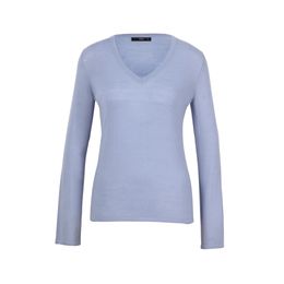 IVKO Unifarbener Pullover, V-Ausschnitt