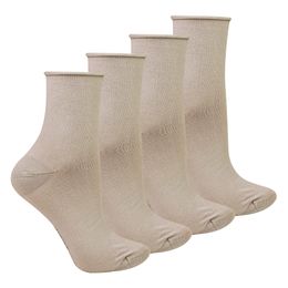 4 Paar Damen Bambus Sensory Socken - Weiche Nahtlose Socken f&uuml;r den ganzen Tag Komfort