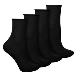 4 Paar Damen Bambus Sensory Socken - Weiche nahtlose Socken f&uuml;r ganzt&auml;glichen Komfort