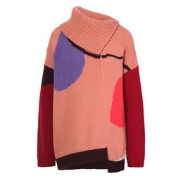 IVKO Rollkragenpullover, Farbblockierung