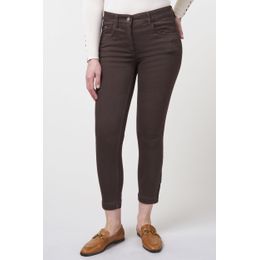 Twigie Kolorierte Shape-On Gerade Jeans Shorts | Schokolade