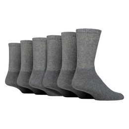 6er-Pack Herren Unifarbe Crew Sportstr&uuml;mpfe - Weiche Baumwolle Alltags-Athletikstr&uuml;mpfe